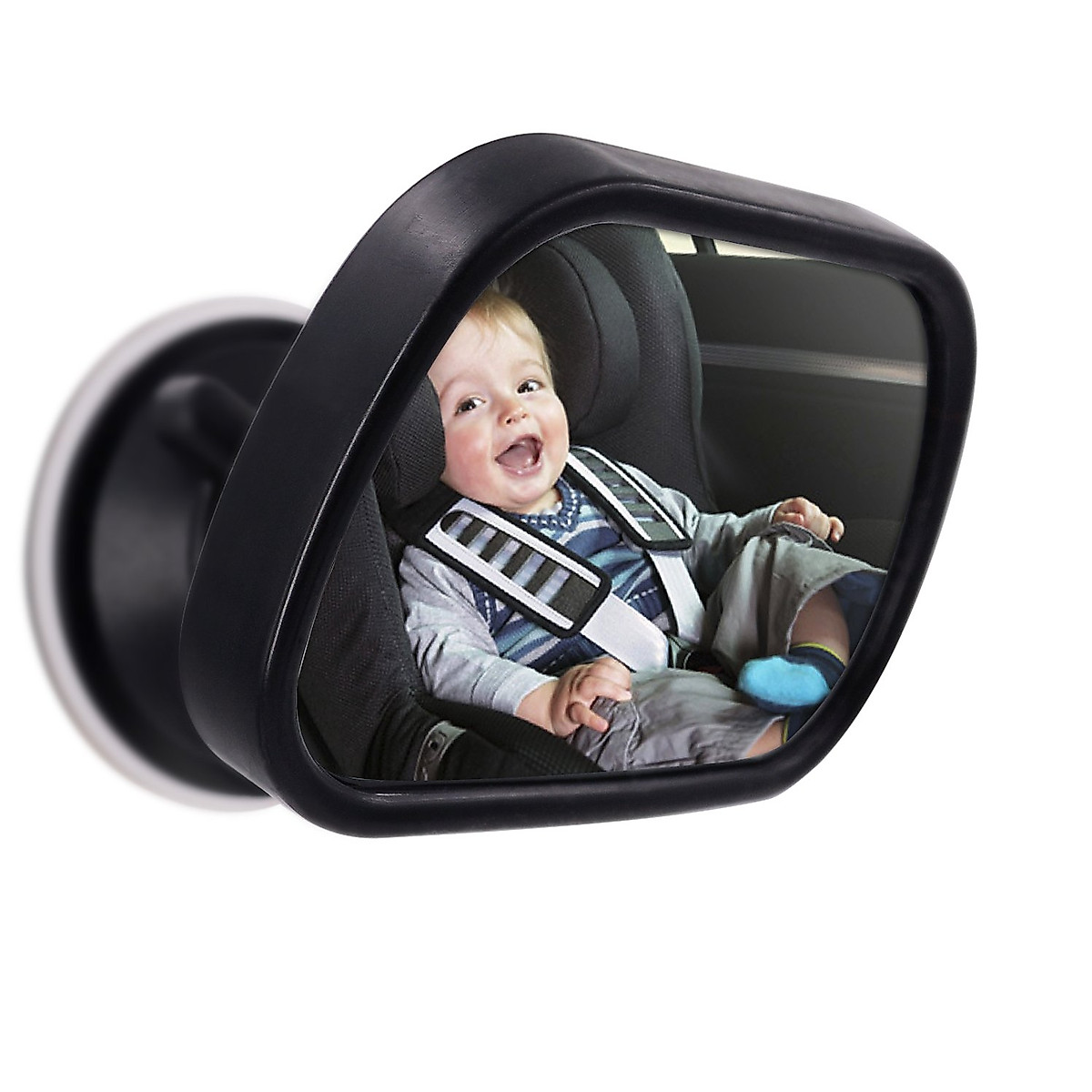 iSaddle Baby Car Seat Mirror - Baby Back Seat Front View Mirror - Adjustable Shatterproof In Car Safety Mirror