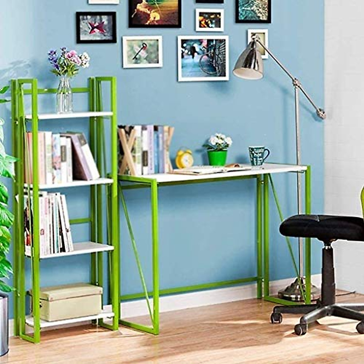 XXXDXDP Creative Folding Desk, Stylish Learning Computer Desk Home Desk Writing Desk Long, Green