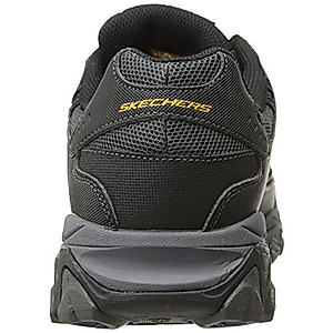 Skechers Men's Cankton Steel Toe, Black/Charcoal, 12
