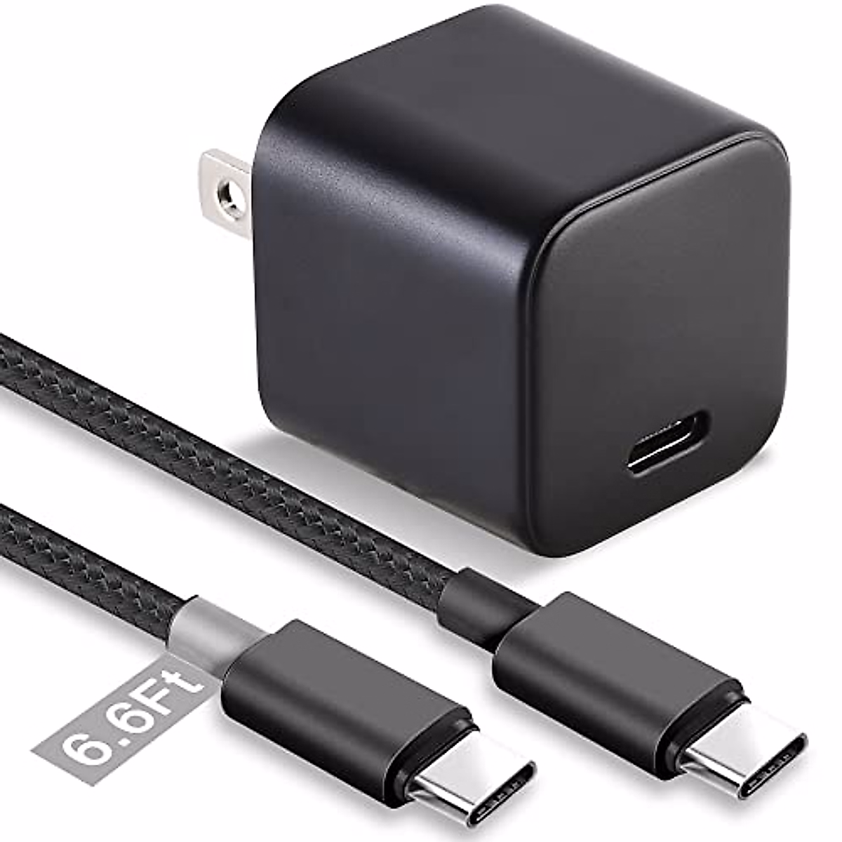 15W USB-C Fast Charger with 6.6Ft USB-C Cable for New Fire HD 8,8Plus,10,10Plus,Kids,Kids Pro,Max 11 Tablet(2020-2023 Release), Kindle Paperwhite(11th Gen), New Kindle(11th Gen) eReaders