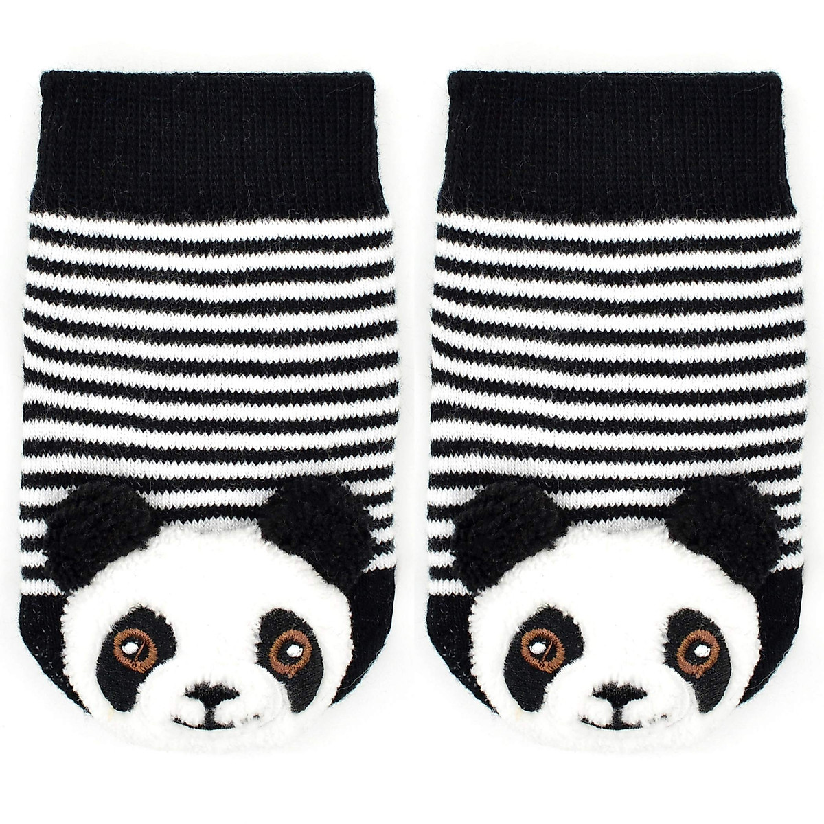 Piero Liventi Panda Boogie Toes Rattle Sock, 1 Pair (0-1Y) Rattles Foot Finder, Rattle Sock Baby Toddler Toy, Present Gift for Newborn Infant Babies Boy Girl Bebe
