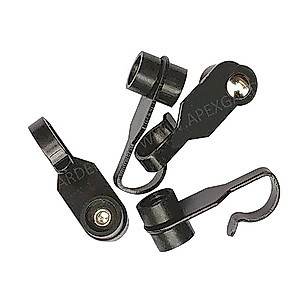 Steel Metal Slide Curtain Track Hooks with Wheels for Gazebo Curtains/Mosquito Net Screen/Rails and Tracks of Gazebo - Quantity of 36 -