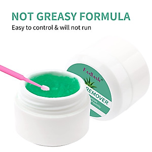 Lash Remover for Professional Eyelash Extensions Dissolves Powerful Cream Lash Remover Low Irritation Lash Extension Remover Eyelash Glue Remover for Salon 5g (Aloe)