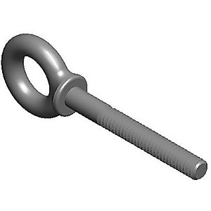 1/2-13 x 2" Lg. Shank, I.D.=1", Cap.=2,200 lbs, Eyebolt, Partially Th'd. Shank, Shoulder (1 Each)