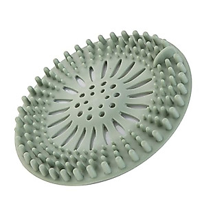 Shower Drain Cover TPR Sink Hair Catcher Stopper Drain Strainer Bath Shower Plug Hole Hair Catcher Kitchen Sink Drain Strainer for Kitchen Bathroom Bathtub (Blue)