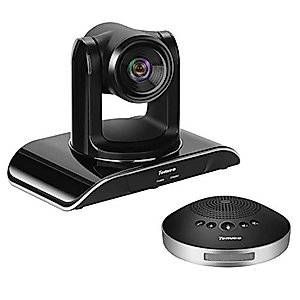 Tenveo Conference Room Camera Video conferencing System Bundle with Bluetooth Speaker for Business Meetings (3X Zoom VHD3U + A2000B)