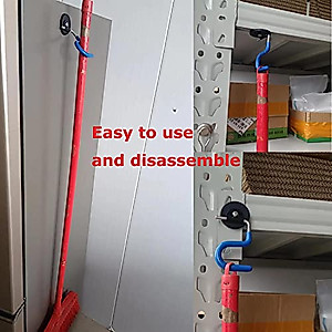 Qinwuwu XXHong 2PCS Broom Holder Magnetic Broom Hooks Do Not Require Drilling Warehouse Kitchen Refrigerator Metal Surface Suitable Broom Holder Wall Mount