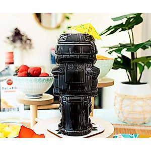 Geeki Tikis Star Wars: The Mandalorian Dark Trooper Ceramic Mug | Holds 18 Ounce