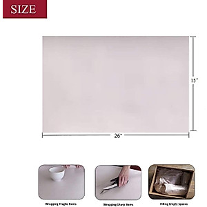 Newsprint Packing Paper Sheets for Moving, Shipping, Box Filler, Wrapping and Protecting Fragile Items 1.3 Lbs (50 Sheets, 26” x 15”)