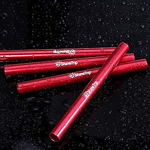 Tent Pole Repair Splint Tube Kit, 4Pcs Aluminium Alloy Spare Repair Tube for Diameter 7.9-8.5mm Tent Pole