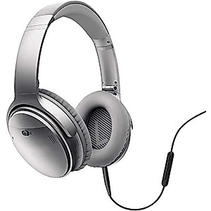 Sqrmekoko Inline Mic Remote Audio Cable Cord Line for Bose QuietComfort 25 QC25 Headphones (Black)