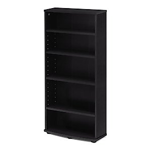 FURINNO Jaya 4-Tier Multimedia Storage Tower, Espresso