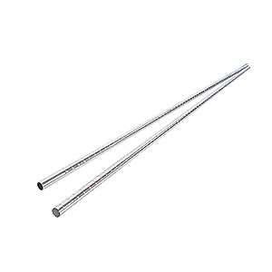 Restaurantware - SHELVING POSTS ONLY: RW Base 74 Inch Mobile Shelving Posts, 4 NSF Certified Chrome Shelving Poles - Shelves And Casters Sold Separately, Does Not Corrode, Steel Wire Shelving Poles