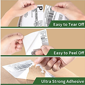 Phomemo Bluetooth Thermal Label Printer, Shipping Label - 4" x 6" Fan-Fold Labels, 500 pcs