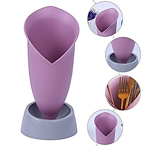 1pc Chopstick Holder Plastic Chopsticks Holder Vessel Tools Kitchen Cabinet or Pantries Kitchen Tool Holder Food Decor Kitchen Cabinets or Pantry Purple Tableware Drain Rack