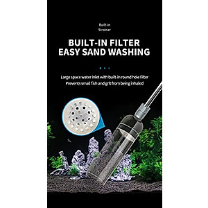 HappyPIG Hose Fish Tank Water Change, Aquarium Water Changer,Aquarium Vacuum with Valve Switch Siphon Sand Cleaner for Aquarium Water Change（5.58ft）
