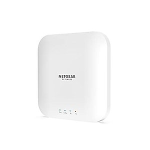 NETGEAR Wireless Desktop Access Point (WAX214PA) - WiFi 6 Dual-Band AX1800 Speed | 1 x 1G Ethernet PoE Port | 802.11ax | WPA3 Security | Up to 4 Separate SSID Networks | with Power Adapter