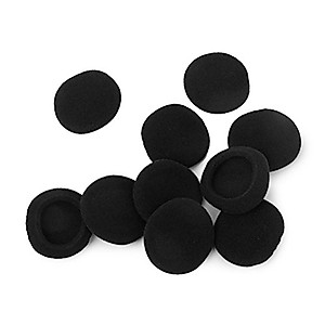 WINOMO Foam Ear Pad Covers for Headset Earphones 10pcs Black