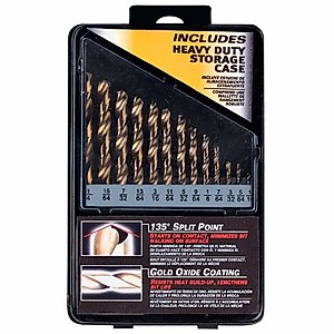 SKIL 98013 Gold Oxide Drill Bit Set, 13-Pieces