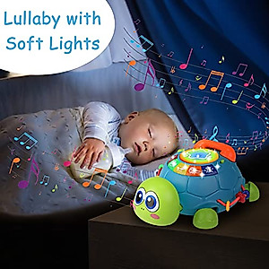 Baby Toys 6 to 12 Months, Tummy Time Toys Musical Turtle Crawling Toys with Light, Sound, Play Phone, Infant Toys 0-3 3-6 6-12 12-18 Months Birthday Toys for 1 Year Old Boy Girl Toddler Toys Age 1-2