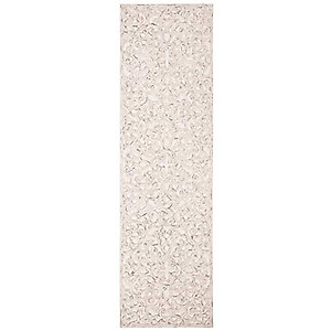 SAFAVIEH Trace Collection Runner Rug - 2'3" x 12', Camel & Ivory, Handmade Wool, Ideal for High Traffic Areas in Living Room, Bedroom (TRC103E)