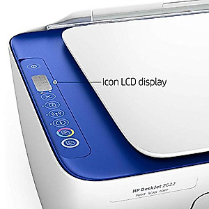HP DeskJet 2622 All-in-One Compact Printer, Works with Alexa - White (V1N07A)