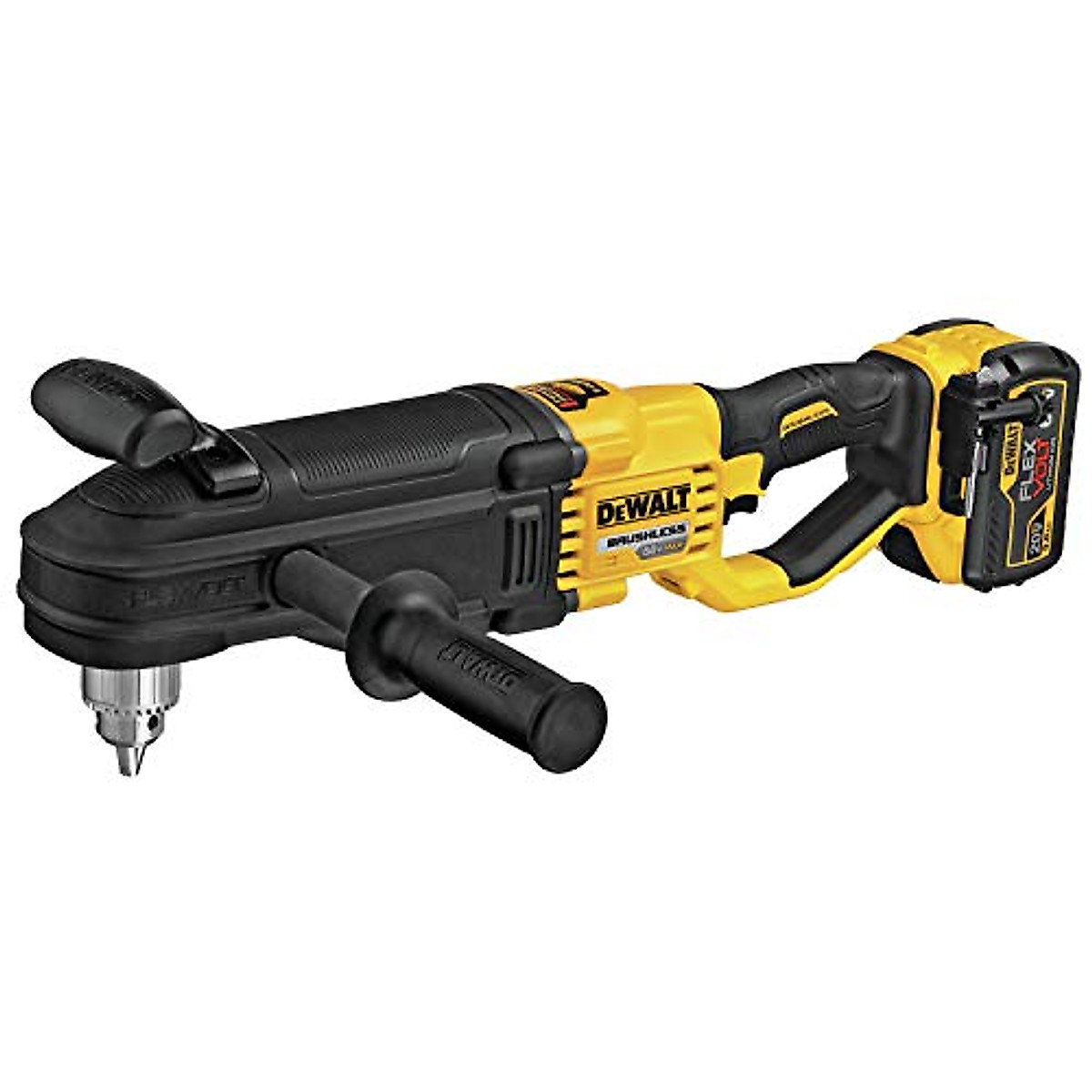 DEWALT 60V MAX* Right Angle Drill with E-Clutch System Kit, In-Line Stud/Joist (DCD470X1)
