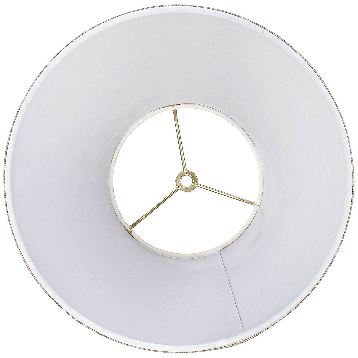 Fine Burlap Small Empire Shape 6" Top x 12" Bottom x 9" Slant (Spider) Replacement with Harp and Finial - Springcrest