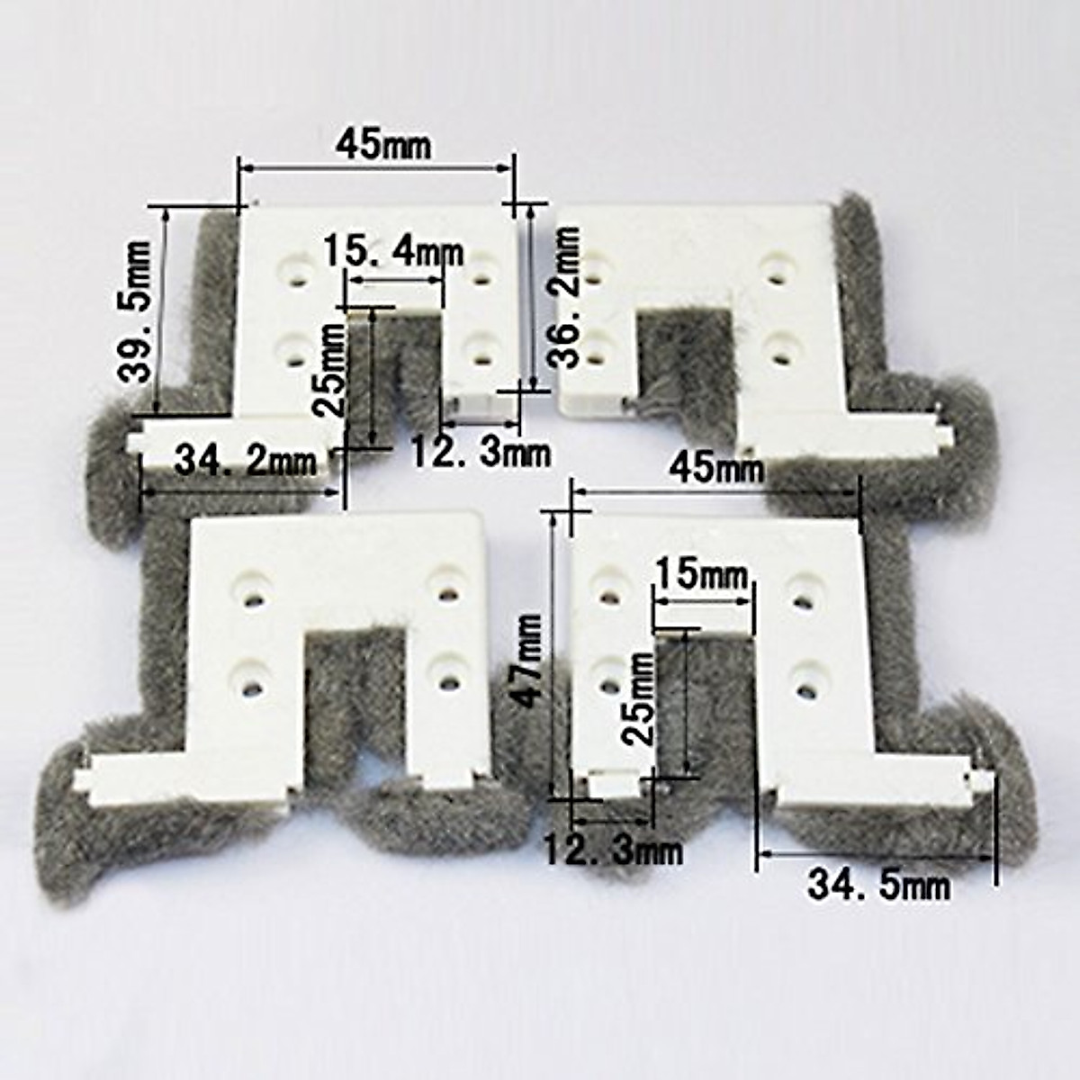 Aexit Sliding Sash Window PVC Windproof Sealed Block Set for 88mm-90mm Frame Width (a5fa783f0feaea9645d94a5fbda4443a)