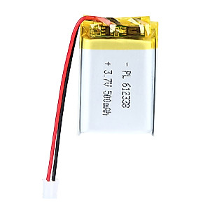 YDL 3.7V 500mAh 612338 Lipo battery Rechargeable Lithium Polymer ion Battery Pack with PH2.0mm JST Connector