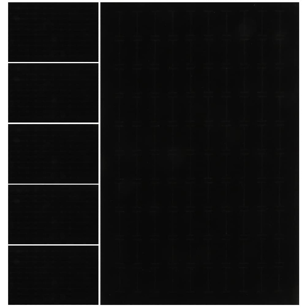 Zerodeko Foam Ring Holder Ring Holder 6pcs Black Velvet Ring Insert Display Jewelry Storage Box 100 Slot Ring Inserts Jewelry Tray Foam Holder Organizer Storage Box Case Pad Jewelry Holder