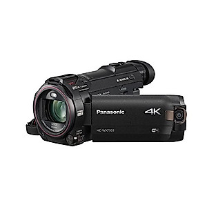 Panasonic 4K Cinema-Like Video Camera Camcorder HC-WXF991K, 20X Leica DICOMAR Lens, 1/2.3" BSI Sensor, 5-Axis Hybrid O.I.S, HDR Mode, EVF, WiFi, Multi Scene Video Recording (Black)