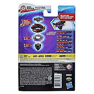 BEYBLADE Burst Surge Speedstorm Demise Devolos D6 Spinning Top Starter Pack – Balance Type Battling Game Top with Launcher, Toy for Kids