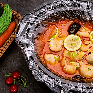 Coolego Slow Cooker Liners(30 Counts), 13"x 21" Crock Pot Liners, Disposable Slow Cooker Bags Large Size with Fresh Locking Seal Design, Fit 3-8 Quart Oval & Round Pot, Slow Cookers, BPA Free