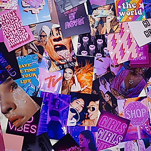 Wall Collage Kit pink, Aesthetic Posters room decor, 70 Pcs 4x6 inch, Girls Room Decor