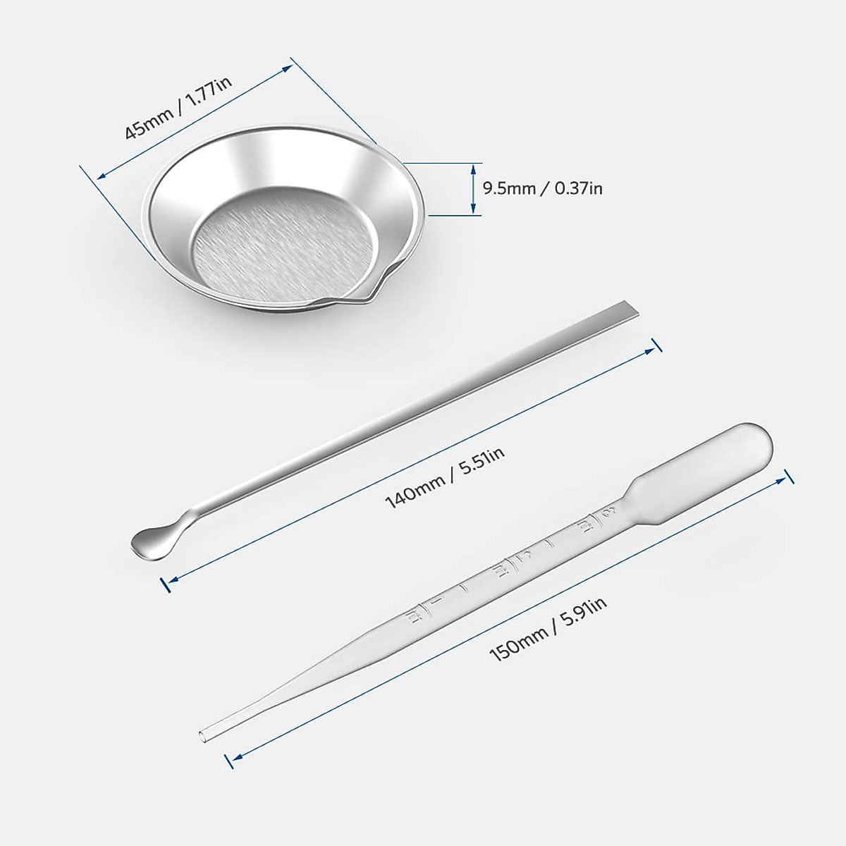 DIYESMART 12pcs Paint Tray, 2pcs Paint Stirrer and 10pcs 3ml Pipette Eyedroppers Suit for Airbrush Painting, DIY Art Craft Painting, Model Painting, Hobby Paint Building Tools, Lightweight…