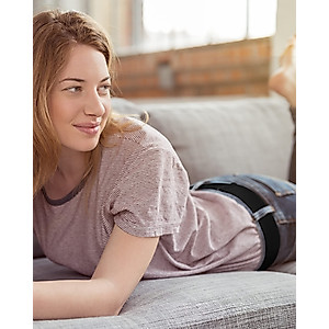 SATINIOR 2/3/4 Pack Women Elastic Stretch Belt Invisible Belts with Flat Buckle for Jeans Pants Dresses(Black,4 Pack)