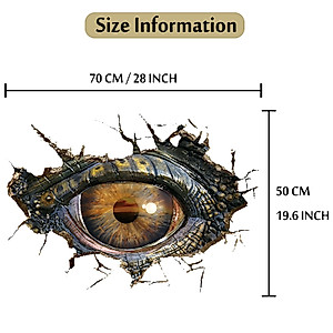 Dinosaur Wall Sticker Tyrannosaurus Rex Wall Decals Children Room Decoration DIY Sticker (Big Eye New)