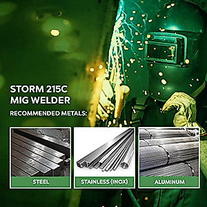 New 2022 Model Storm 215C 200 Amp MIG / 160 Amp Stick AND 40 Amp Plasma Cutter Multi Process Combo Welder 110v/220v