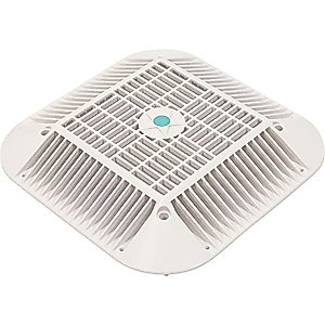 AquaStar 14in x 14in Retrofit VGB to 9in x 9in Suction Outlet Cover with Mud Frame White 914101