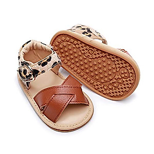 Baby Girls Sandals Rubber Sole Non-Slip Summer Outdoor Toddler Flat Shoes Infant Cute Little Kids First Walker Shoes
