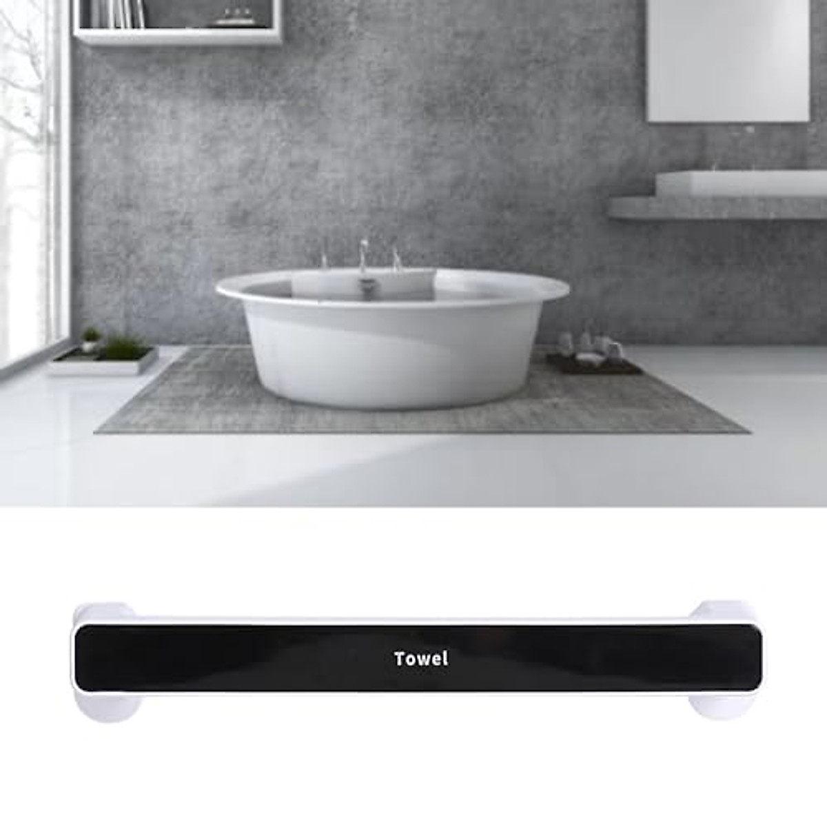 BLSYHDH Towel Holder, Wall Mounted Towel Bar for Bathroom, Household Wall Mounted Shelf, Kitchen Cabinet Storage Rack Used to Hang Bathroom Supplies Towel Dishcloths