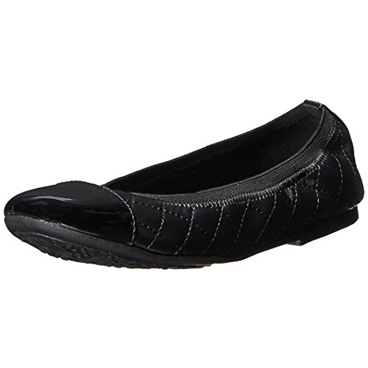 The Children's Place girls Bg Quilted Ballet Flat Sandal, Black - Ballet 2, 3 Big Kid US