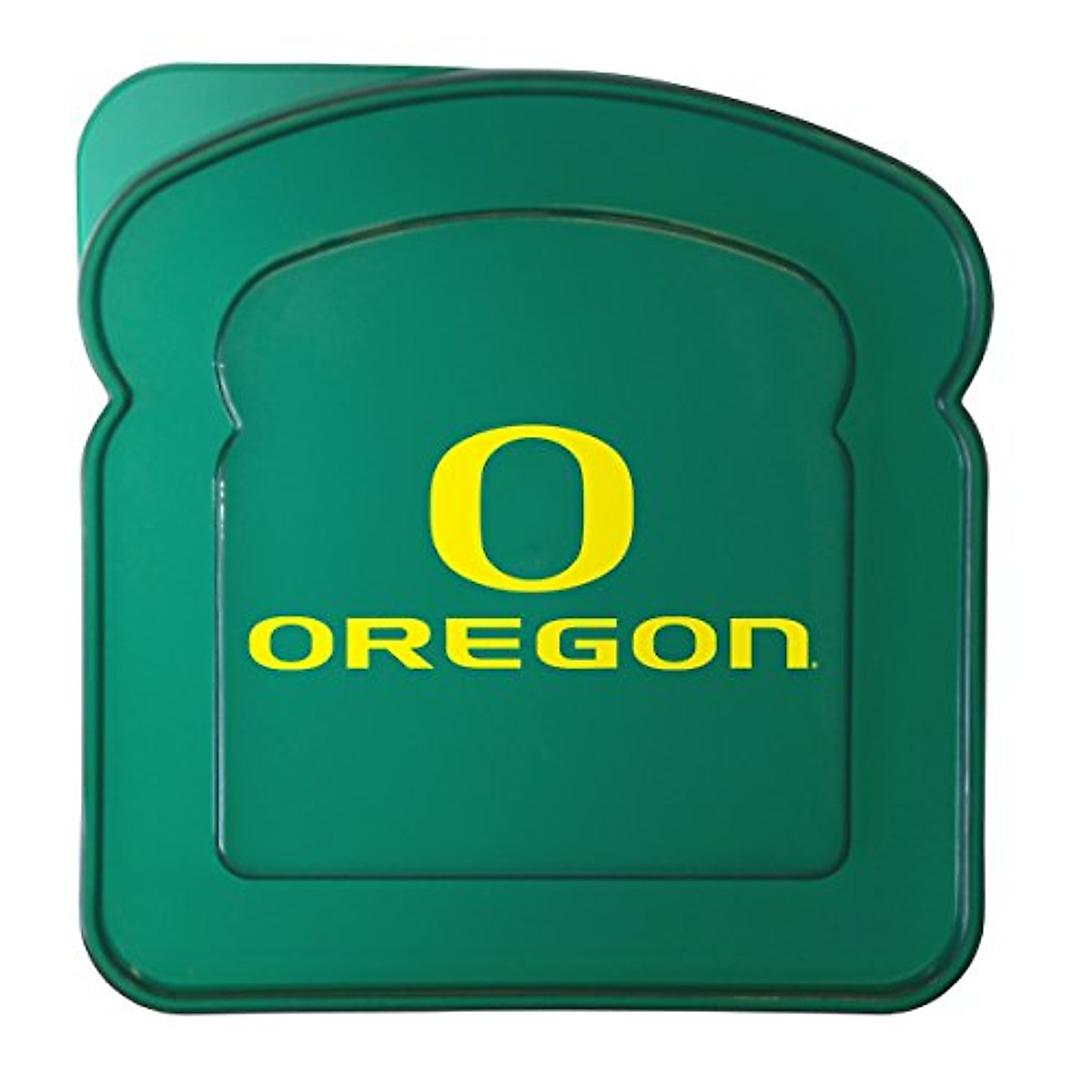 Boelter Brands Oregon Ducks Plastic Sandwich Containerncaa Plastic Sandwich Container, Green, 5.5