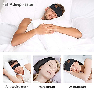 BGJOY Music Headband Running Headphones Sweatband with Wireless Headphone Headset Speaker Mic Handsfree Music Call Sport Headbands Earphones Headsets Gusband Gifts for Workout Yoga Sleeping