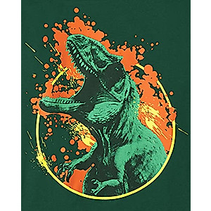 The Children's Place boys The Children's Place Long Sleeve Graphic T- 2-pack T Shirt, Dino/Shark, Small US