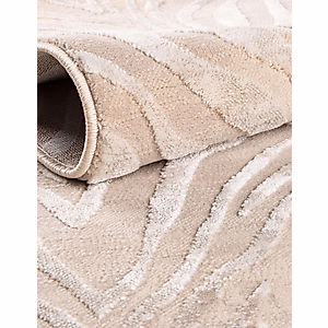 Unique Loom Finsbury Collection Area Rug - Meghan (7' 10" Octagon, Ivory Beige)