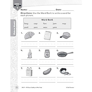 180 Days™: Reading, Vocabulary/Language for 1st Grade Practice Workbook for Classroom and Home, Cool and Fun Practice Created by Teachers (180 Days of Practice)
