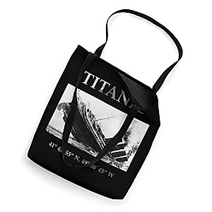 Titanic 2012 GPS coordinates of Sinking Tote Bag