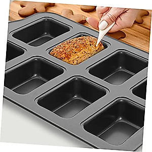 RORPOIR Square Tool Square Cake Pans Square Baking Dish Mini Loaf Tin Mini Loaf Tins Cupcake Tins Bread Pans Square Cupcake Pans Kitchen Cake Pan Small Baking Dish Brownie Muffin To Bake